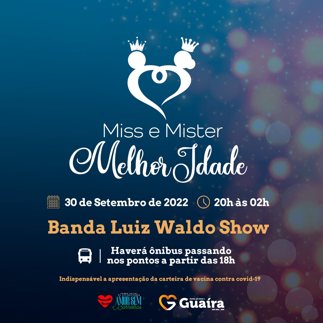 Jornal O Guaíra » Baile Miss e Mister Melhor Idade acontece no próximo ...