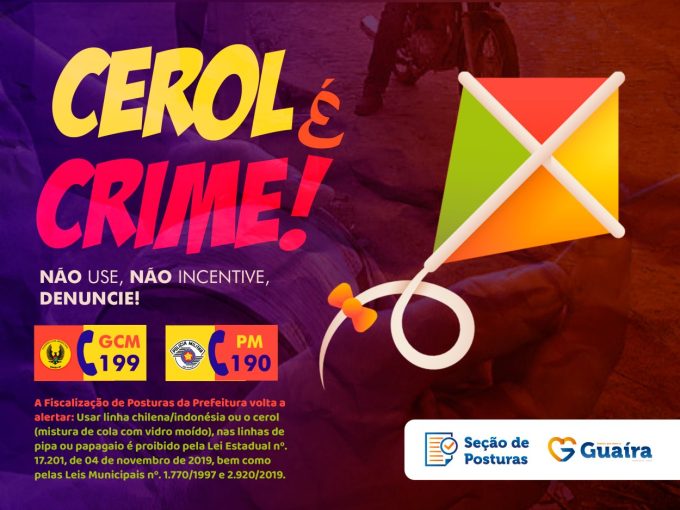 Jornal O Guaíra » Prefeitura enfatiza campanha contra uso de cerol e ...